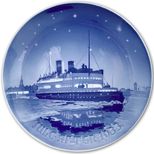 The Korsor Nyborg Ferry 1933, Bing & Grondahl Christmas plate | Year ...