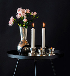 Scandia Present Swedish plates in pewter tin